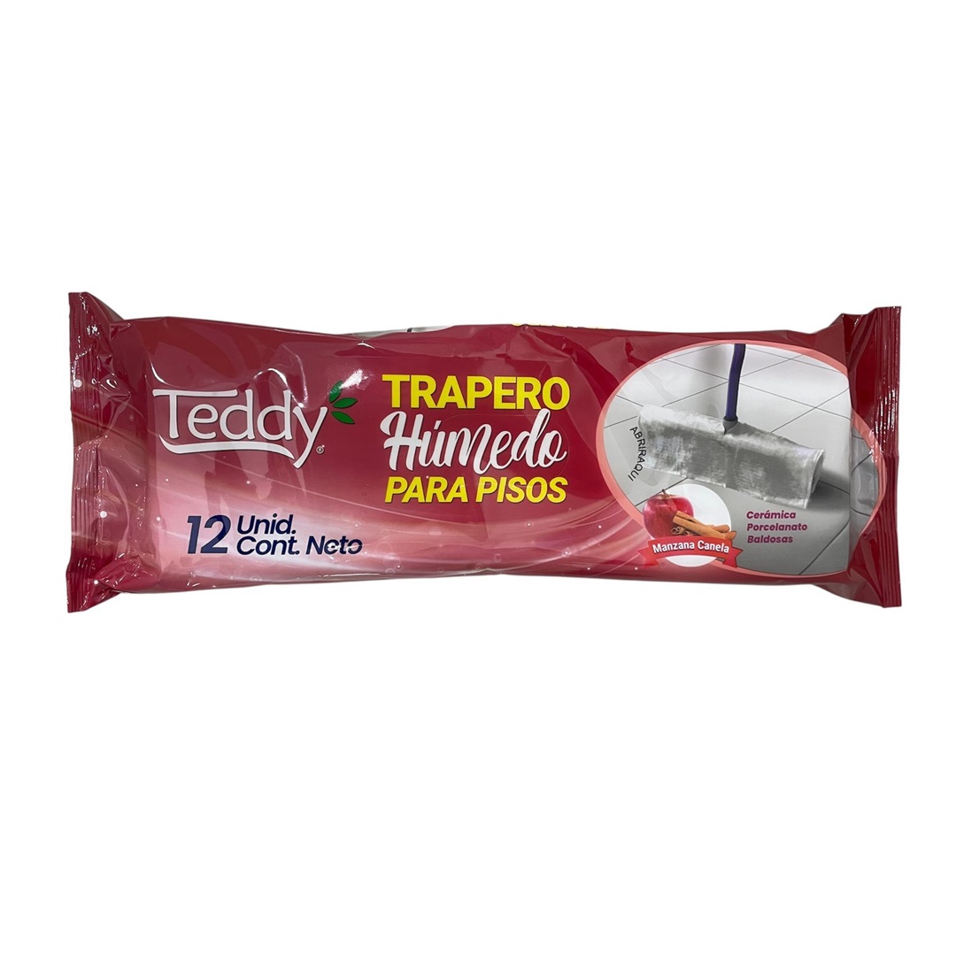 TRAPERO HUMEDO TEDDY MANZANA CANELA 12 UNIDADES